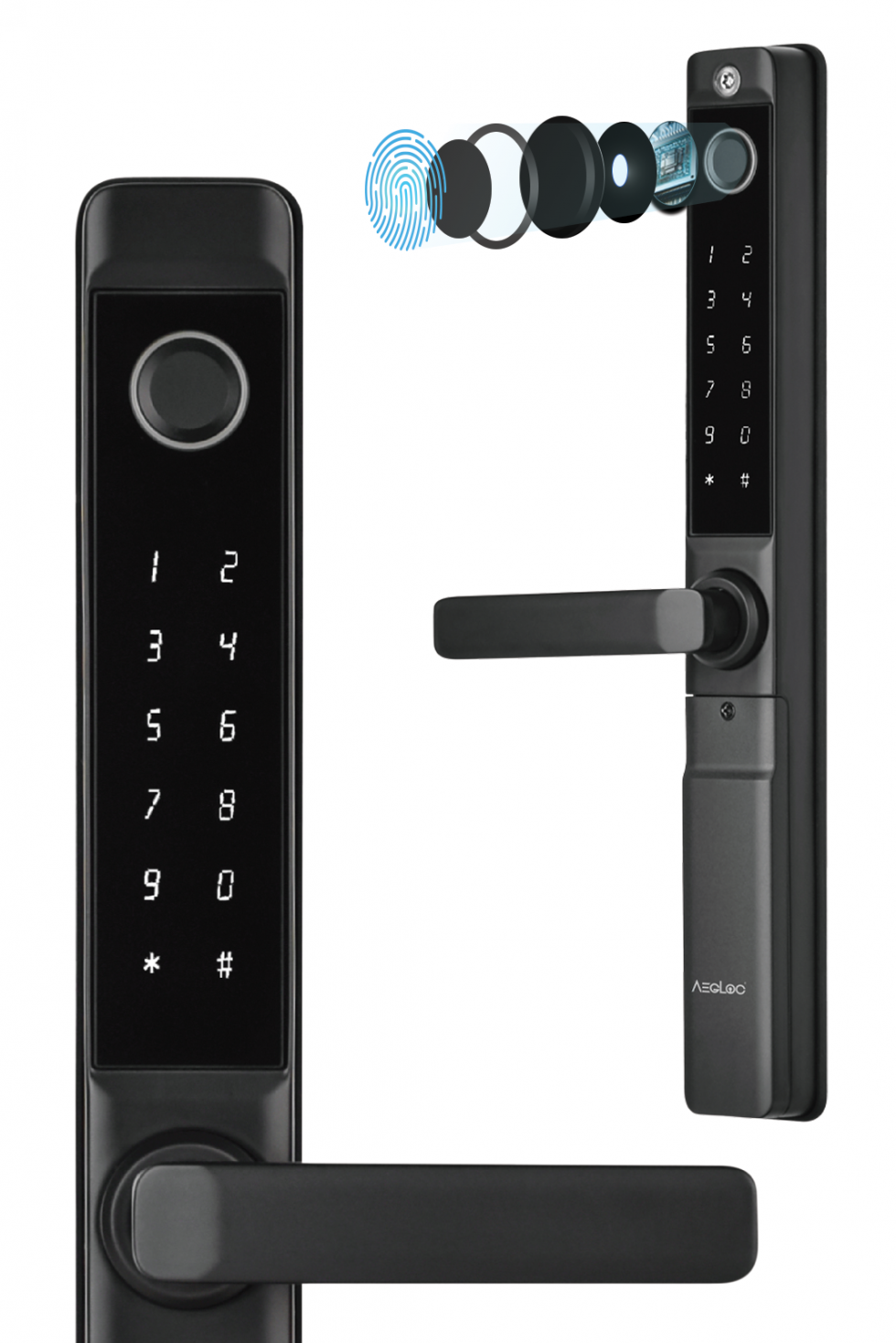 Grill Door Smart Lever Lock with High Security in Malaysia